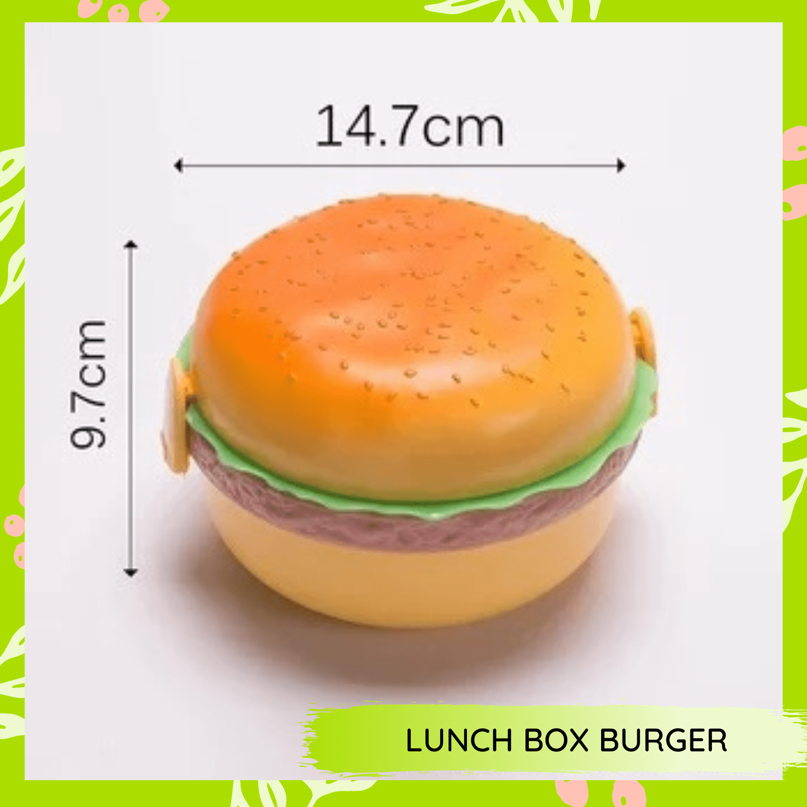 LUNCH BOX BURGER UNIK UNTUK ANAK - LUNCH BOX KREATIF BERBENTUK BURGER ...